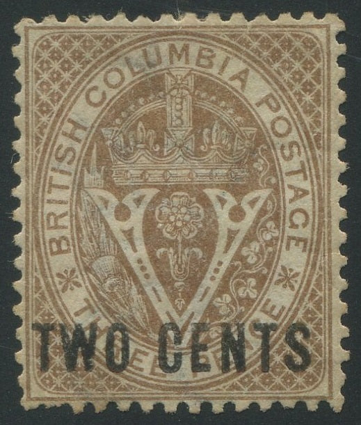 Provincial Stamp - British Columbia #8 - Mint - Deveney Stamps
