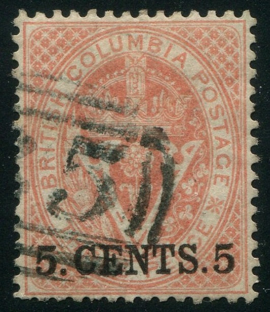 Provincial Stamp - British Columbia #9 - Used - Deveney Stamps