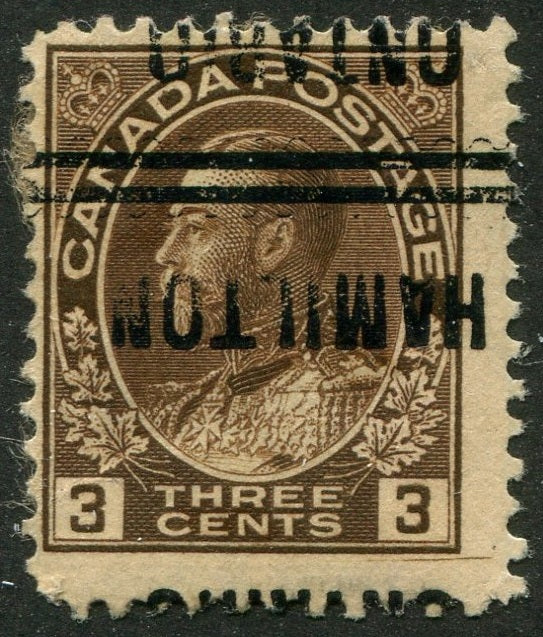 Canada Town & City Precancel - HAMILTON 1-108-I - Deveney Stamps