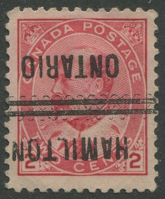 Canada Town & City Precancel - HAMILTON 1-90-I - Deveney Stamps