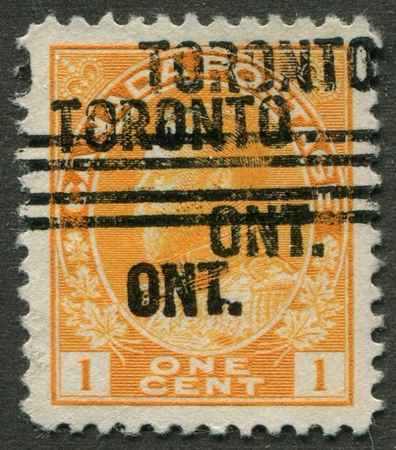 Canada Town & City Precancel - TORONTO 11-105d-D - Deveney Stamps