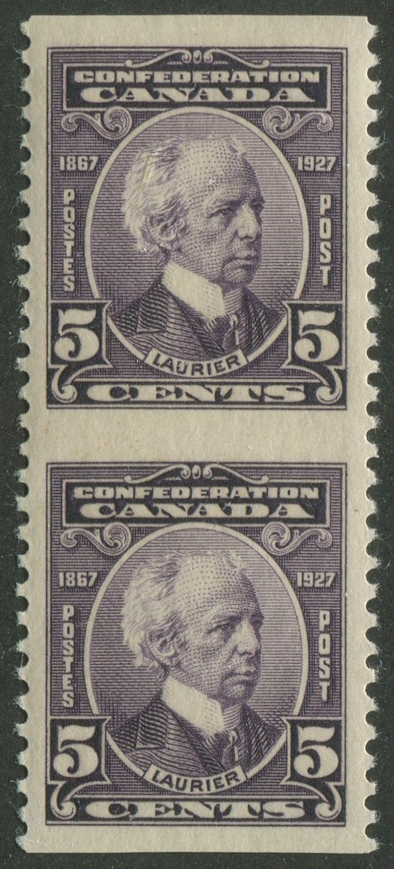 Canada #144c - Vertical Pair, Imperf Horizontally - Deveney Stamps