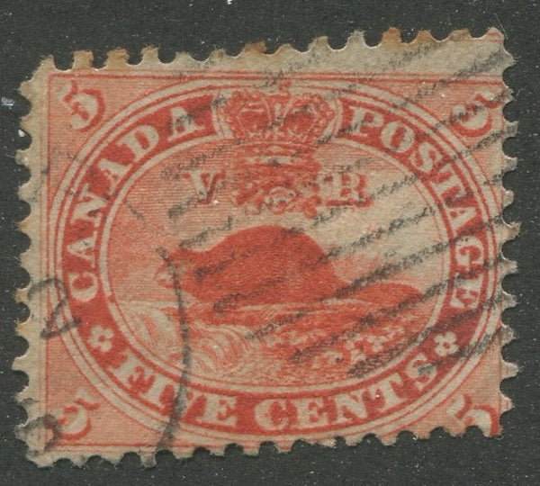 Canada Used Stamp - Canada #15 Misperf - Deveney Stamps