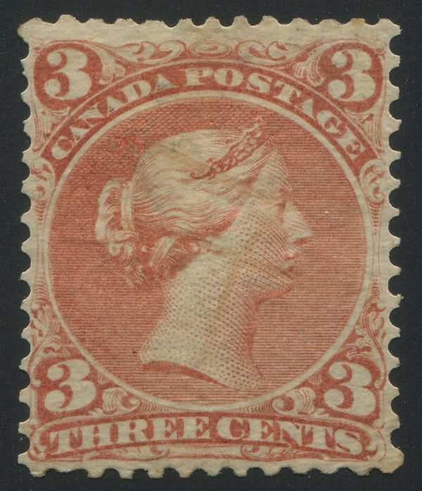 Canada #25vii - Used 'Shaving Nick' Variety - Deveney Stamps