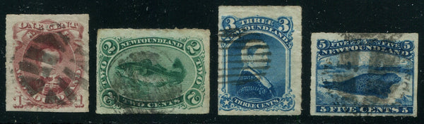 Provincial Stamp - Newfoundland #37-40 - Used Set - Deveney Stamps