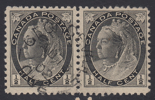 CANADA STAMP #74 PAIR USED 210111 - Deveney Stamps