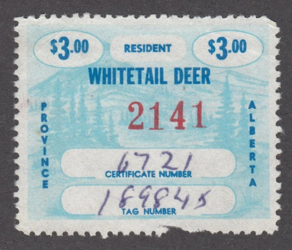 Canada Provincial Revenue - AW70 - Used - Deveney Stamps