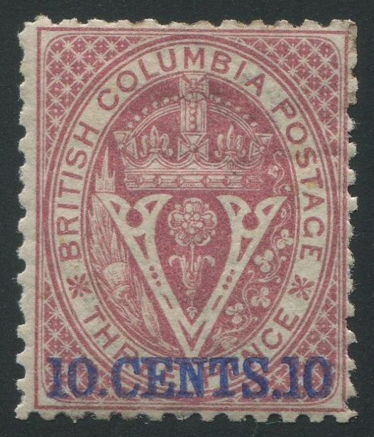 Provincial Stamp - British Columbia #15 - Mint - Deveney Stamps