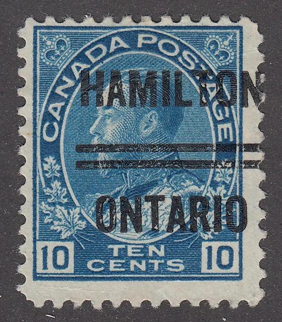 CANADA PRECANCEL HAMILTON 4-117 220705 - Deveney Stamps