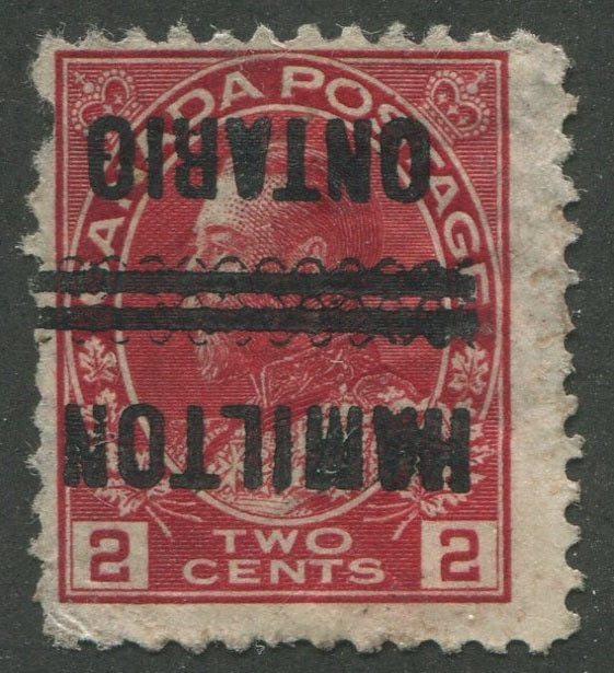 CANADA PRECANCEL HAMILTON 1-106-I 220928 - Deveney Stamps