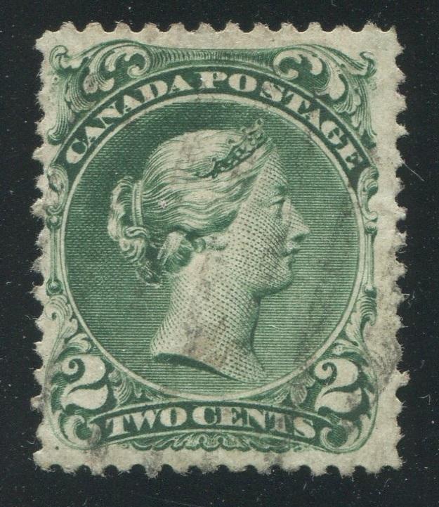 CANADA #24a USED LARGE QUEEN WATERMARKED BOTHWELL PAPER 2 171024 ...