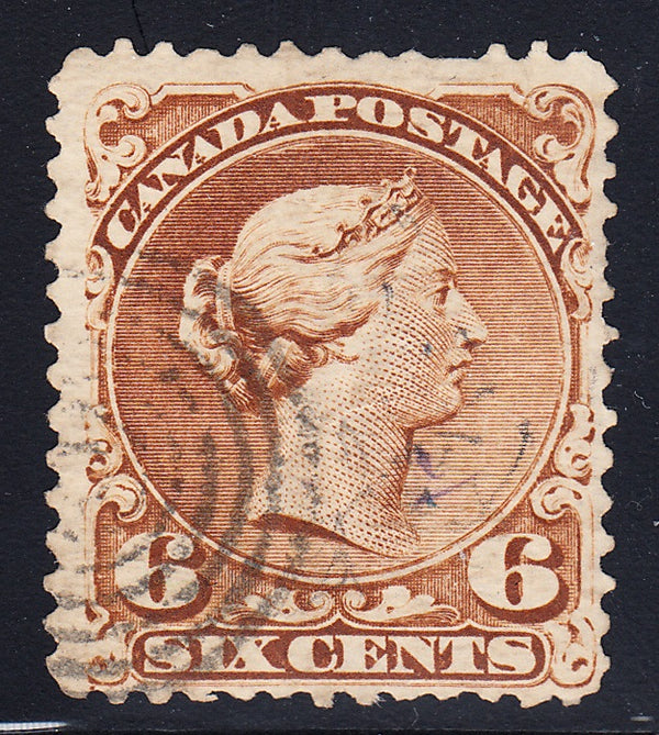 Canada #27vii - Used Vertical Stitch Watermark - Deveney Stamps