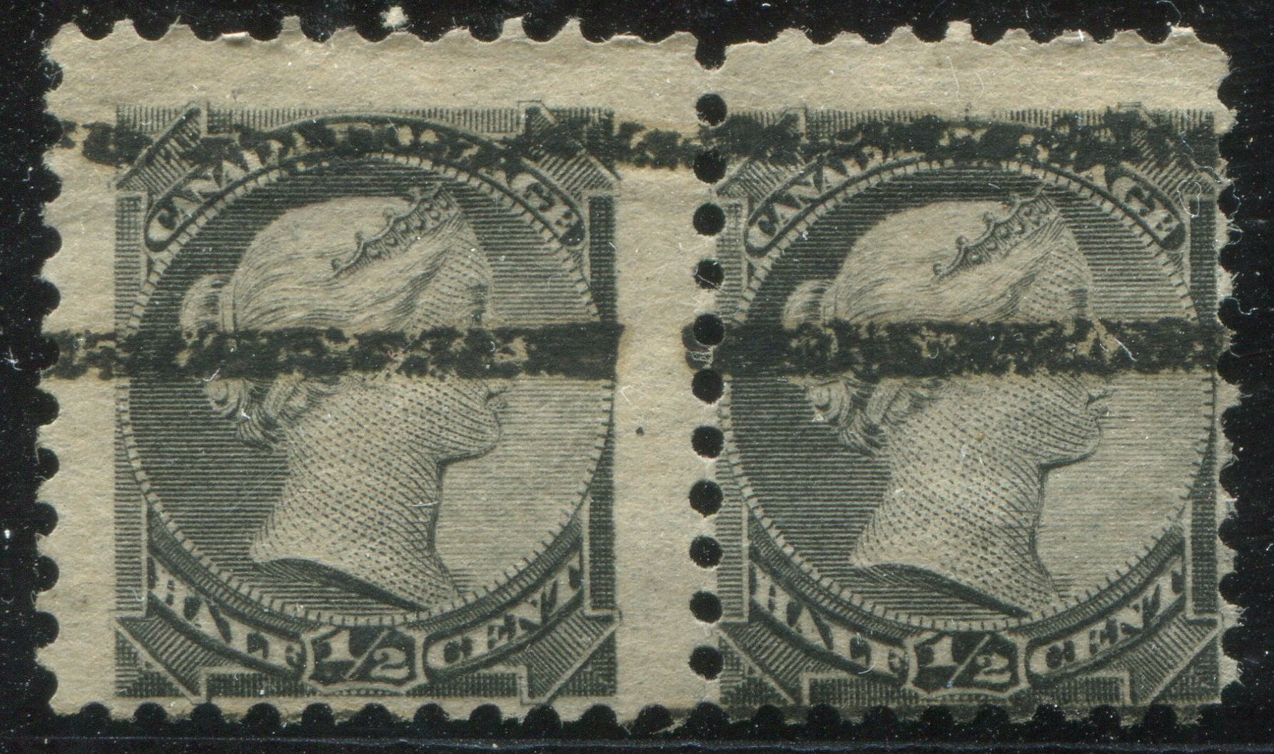 Canada Bar Precancel - S-34 Pair - Deveney Stamps