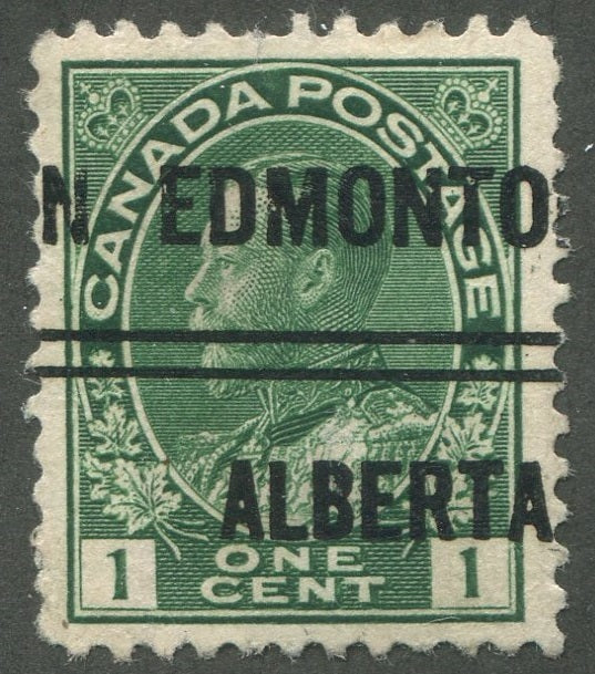 CANADA PRECANCEL EDMONTON 2-104 181107 - Deveney Stamps