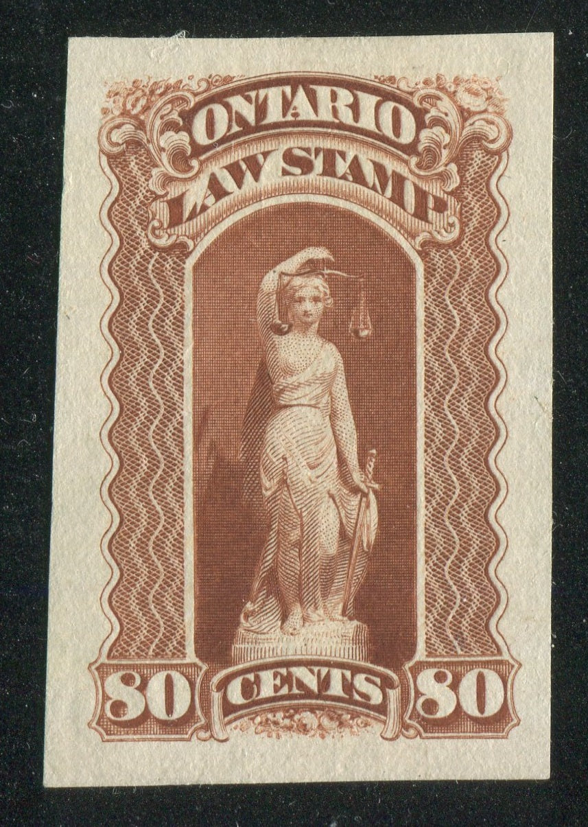 CANADA REVENUE OL55 PROOF ONTARIO LAW STAMP 171103 - Deveney Stamps