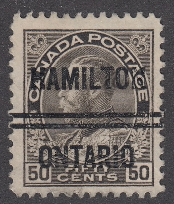 Canada Town & City Precancel - HAMILTON 4-120a - Deveney Stamps