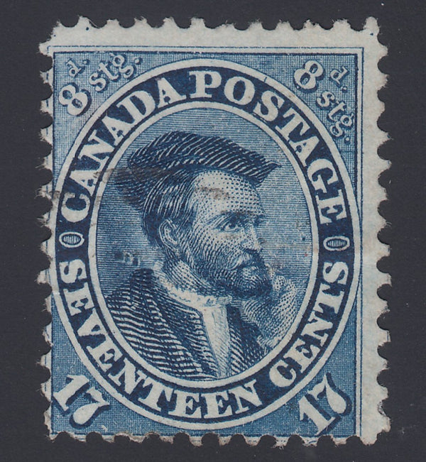CANADA #19iii USED BURR OVER SHOULDER 180820 - Deveney Stamps