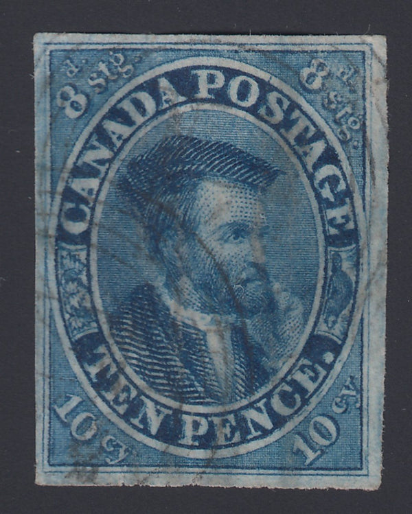 Canada #7iv - Used Strong Re-Entry - Deveney Stamps