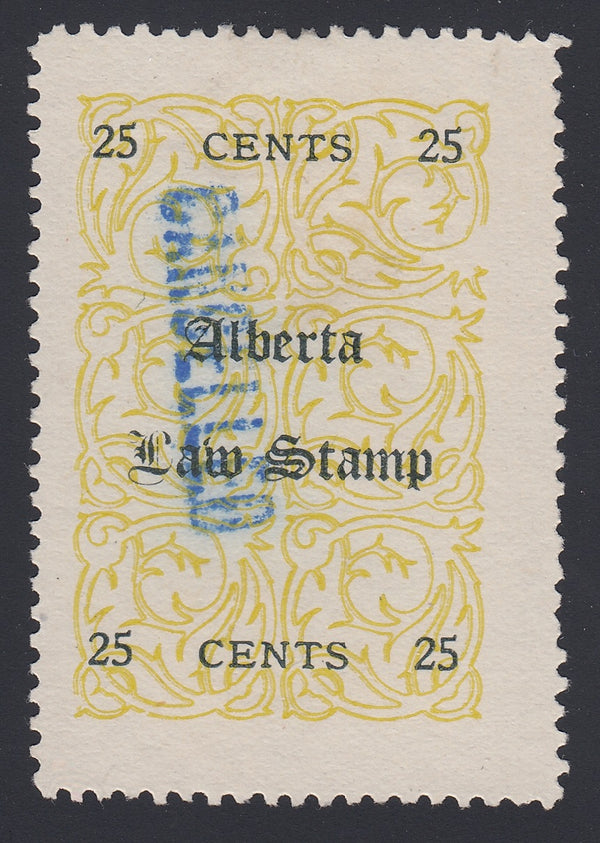 CANADA REVENUE AL8Lb USED ALBERTA LAW STAMP 180201 - Deveney Stamps