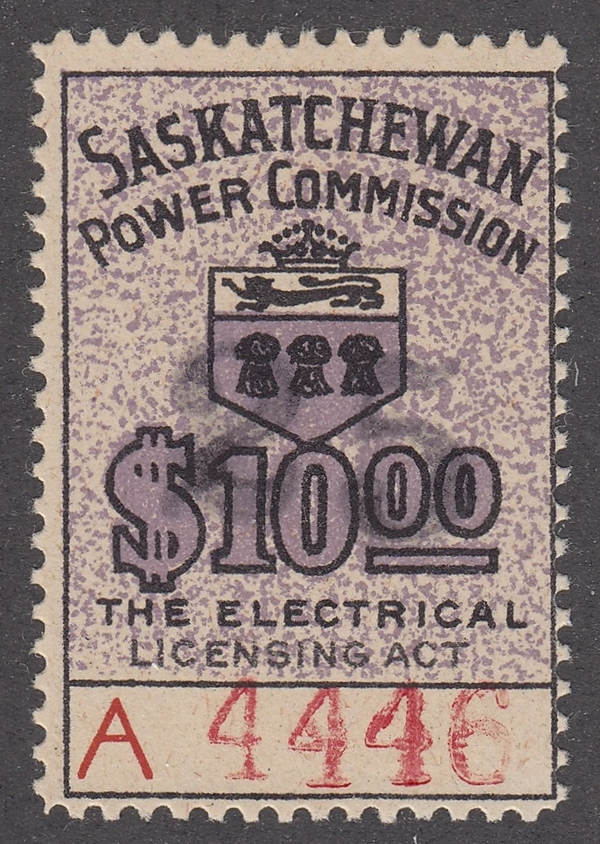 CANADA REVENUE SE29a MINT SASKATCHEWAN ELECTRICAL 210519 - Deveney Stamps