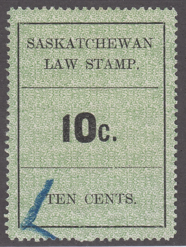 CANADA REVENUE SL22a USED VARIETY SASKATCHEWAN LAW 210309 - Deveney Stamps