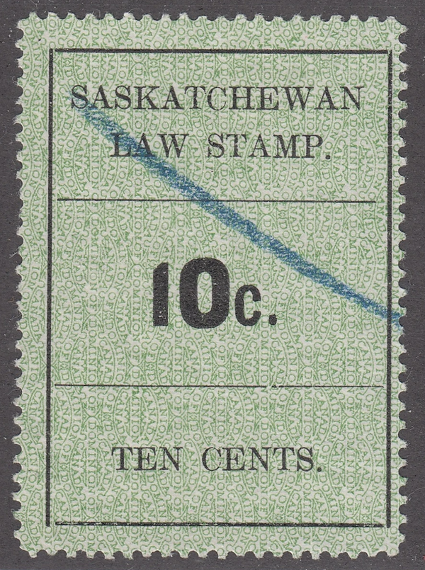 CANADA REVENUE SL22a USED VARIETY SASKATCHEWAN LAW 210309 - Deveney Stamps