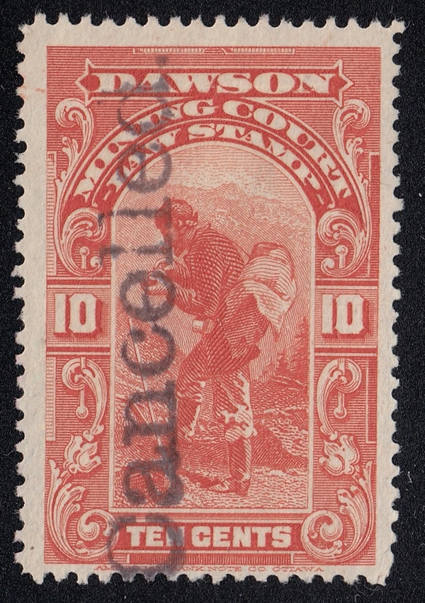 CANADA REVENUE YL1 USED YUKON TERRITORY LAW SCARCE CANCEL 210310 ...