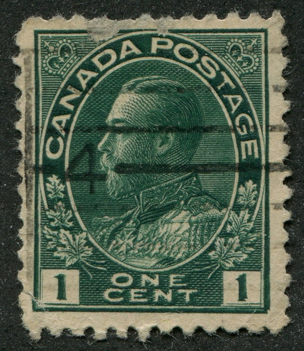 Canada #104vii used major re-entry - Deveney Stamps